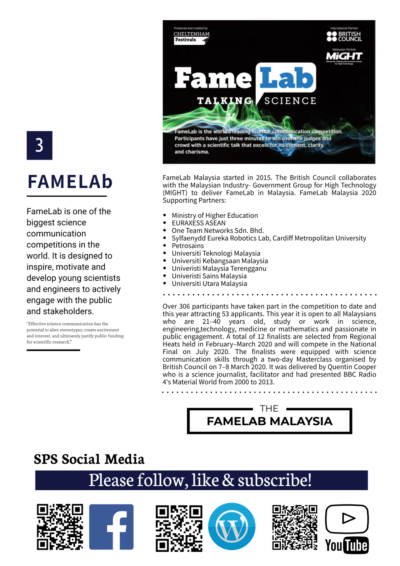 Student’s Activities e-Board | School of Graduate Studies (SPS)