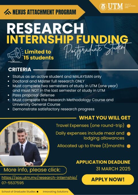 RESEARCH INTERNSHIP | School of Graduate Studies (SPS)